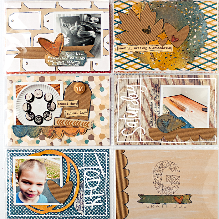 October 2014 - Weeks 42 and 43 in my pocket scrapbook album - Heather ...