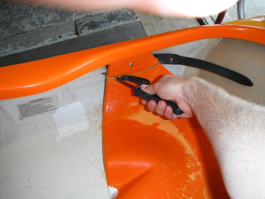 Enviroyak Replacing The Romany Kayak Seat Fixing A Leak Under The Seat Caused By The