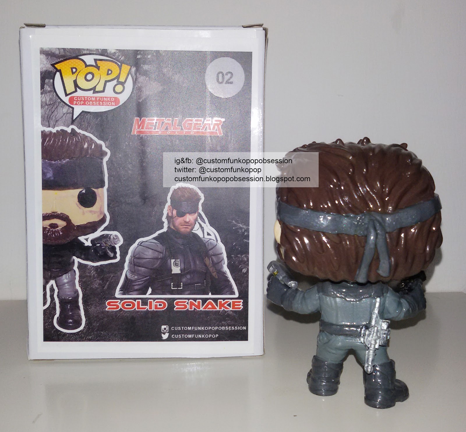 Metal Gear Solid Custom Funko Pop Of Solid Snake