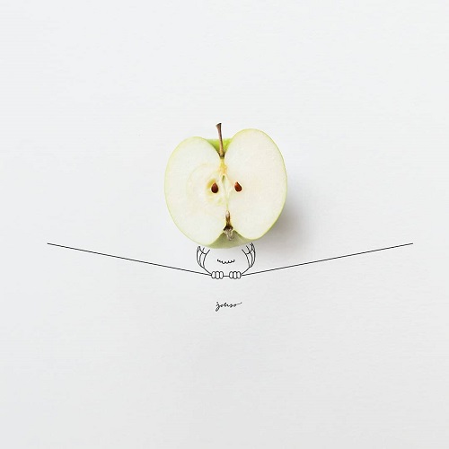 My Owl Barn: Everyday Objects Incorporated Into Minimalist Drawings To ...
