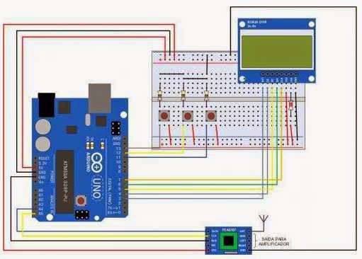 Membuat radio FM dengan Arduino dan Nokia 5110 ~ www.suparno.com