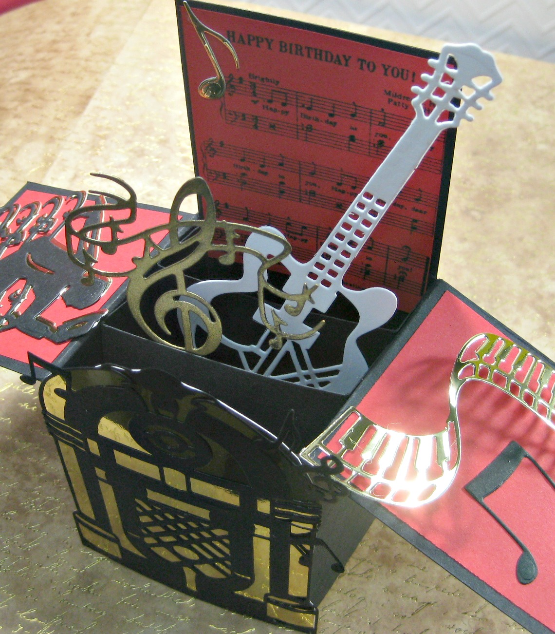 Karen's Kreative Kards: Video- How to Make a Music Lover's Jukebox Jive ...