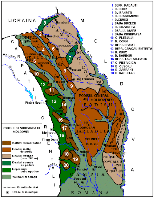 kids4suceava: Harti ROMANIA - podisuri