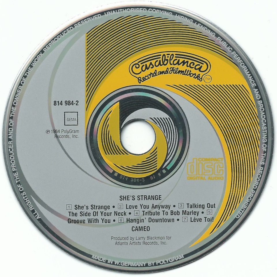 The First Pressing CD Collection: Cameo - She's Strange