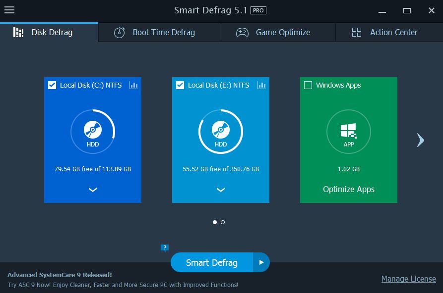 Saymoo007: IObit Smart Defrag PRO 5.1.0.788 + Serial Keys [FREE] [Latest]