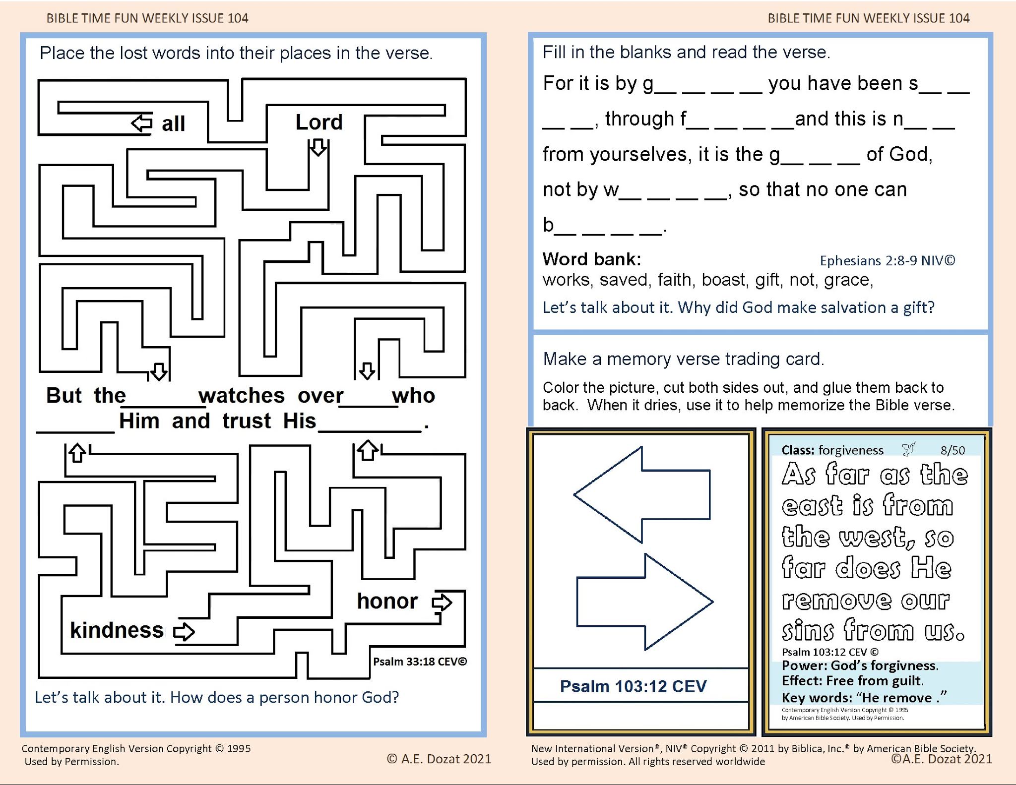 Coloring Pages for Kids by Mr. Adron: Kid's Printable Bible Activity ...