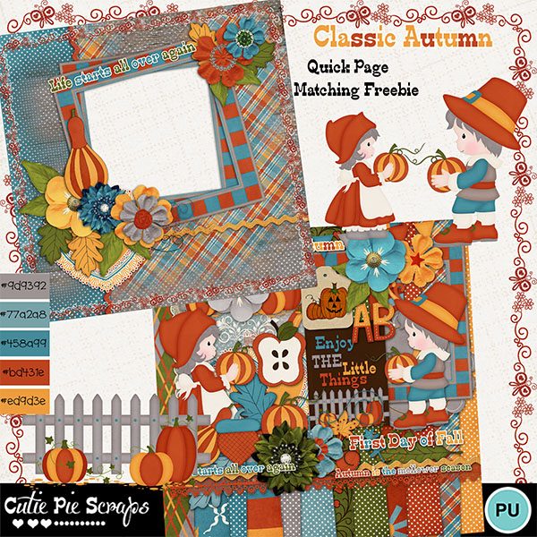 Free Digital Scrapbook Kits: Autumn Frame Freebie