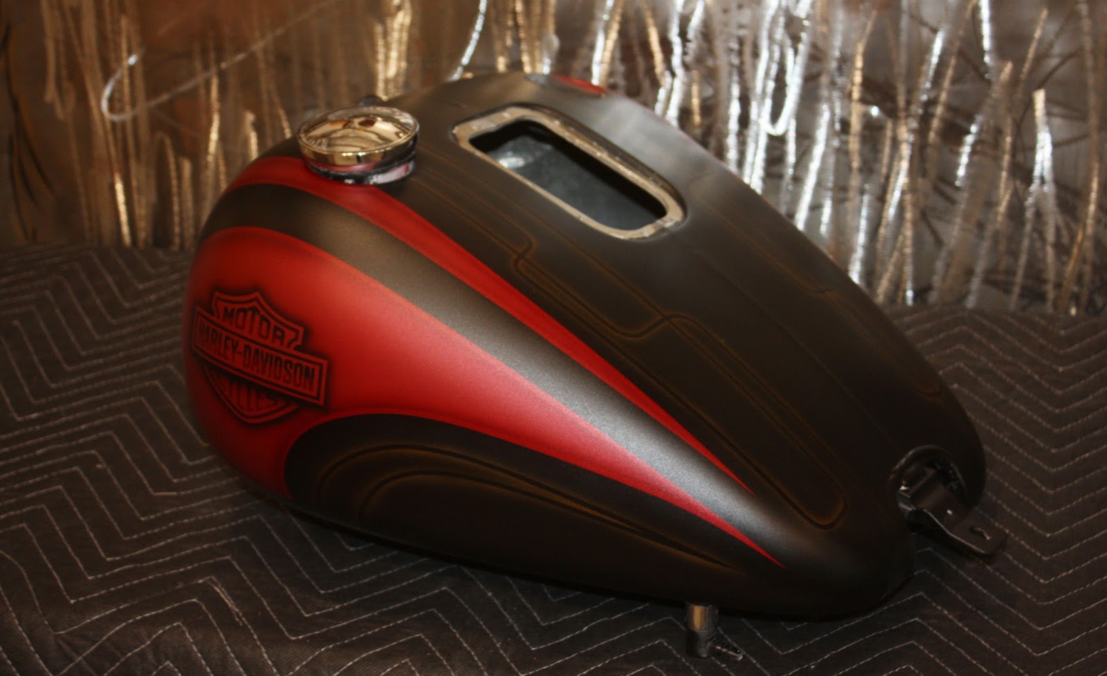 Online Motorcycle Paint Shop: Candy Red Pearl with copper and scallop ...