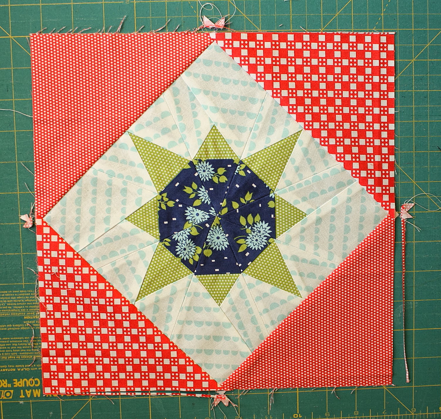 Virtual Quilting Bee - Square in a Square tutorial - Diary of a Quilter ...