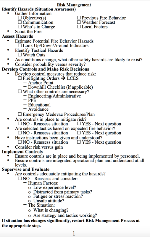 Wildland Fire Leadership: Week of Remembrance - Day 2: Engage or Not ...