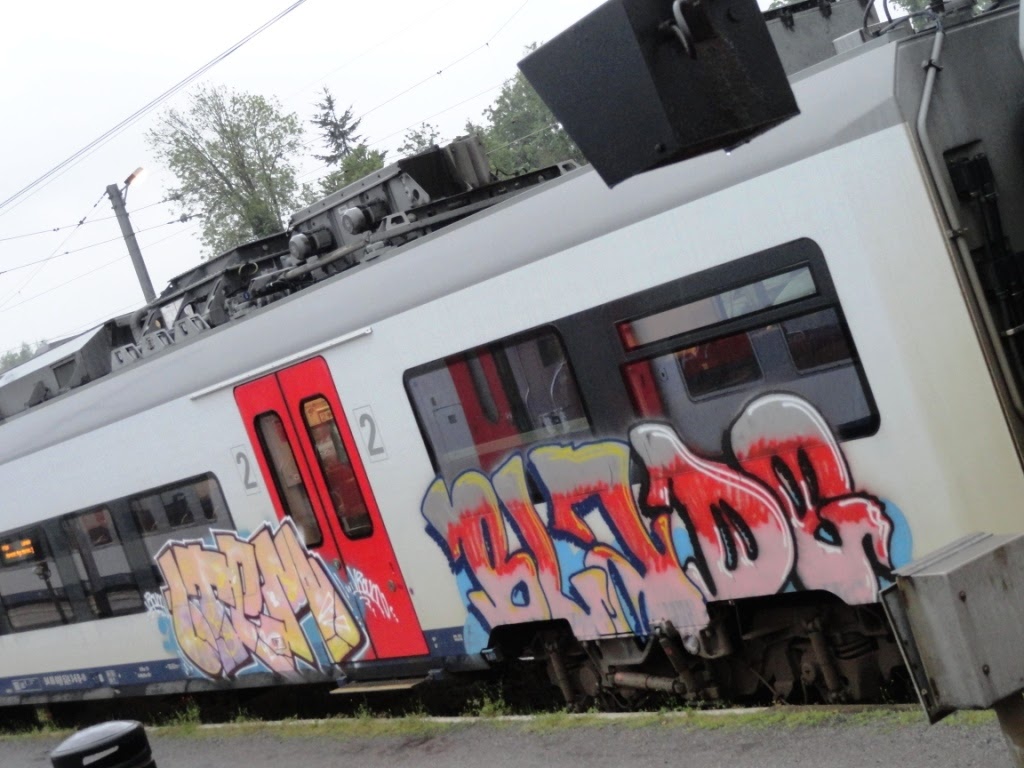 RED DEVIL Art on Train