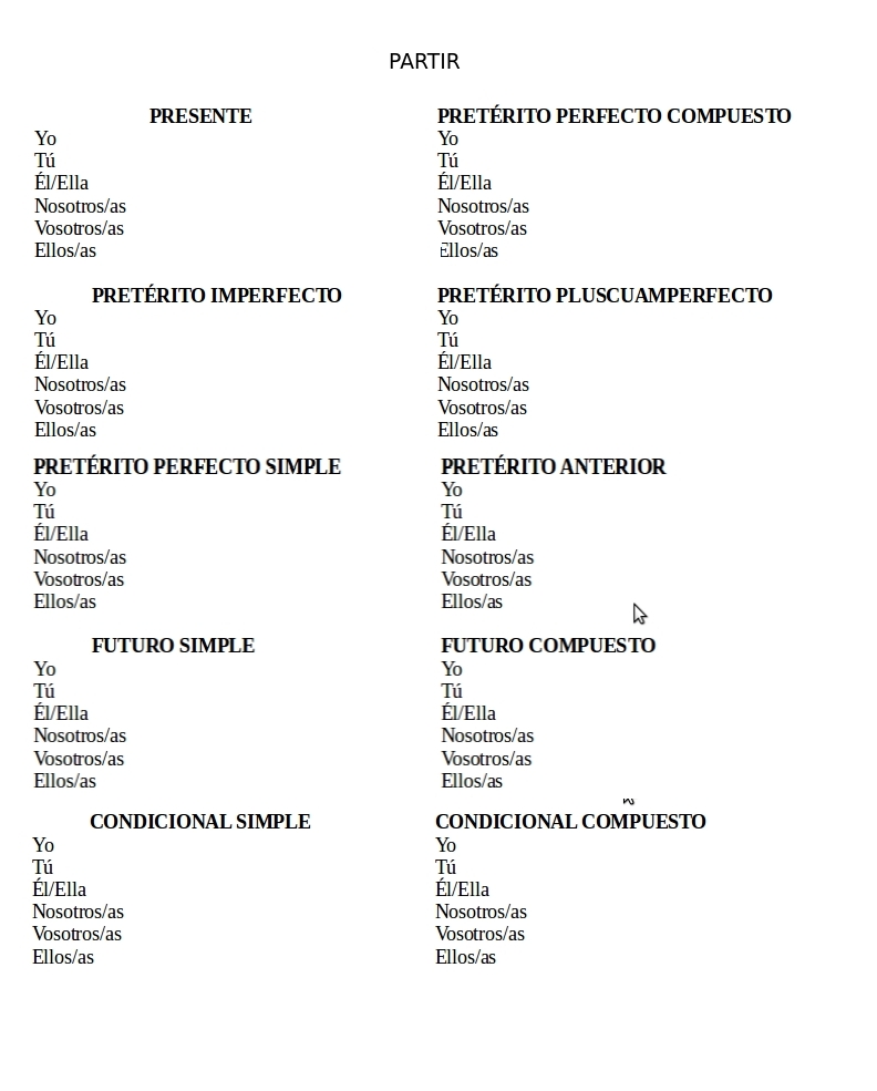 Quinto de la Campiña: TAREA CONJUGAR VERBOS