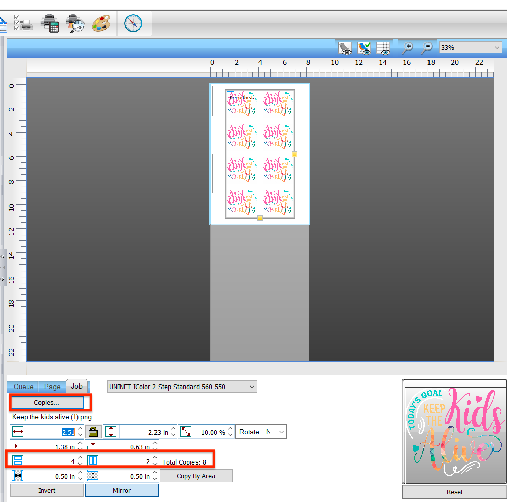 iColor ProRip Tutorial: How to Print Multiple Designs on a Single Sheet ...