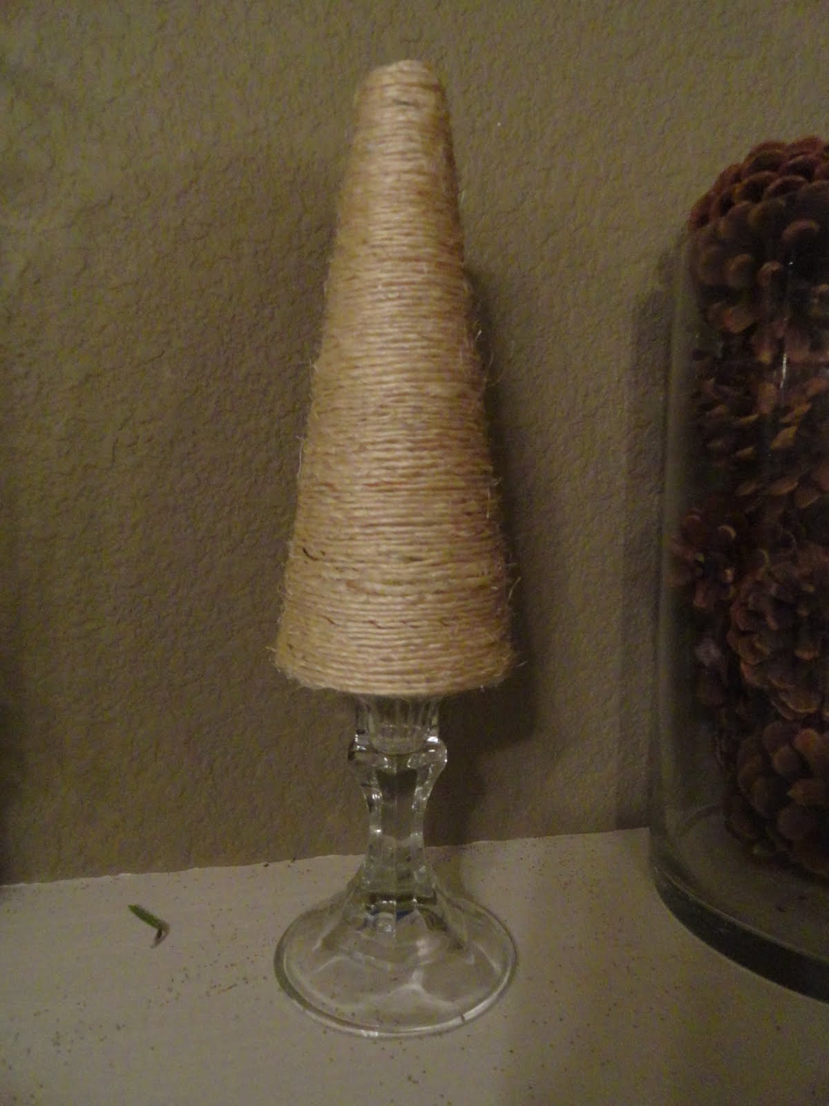 So I Saw This Tutorial ...: A Twine Tree for My Winter Mantel