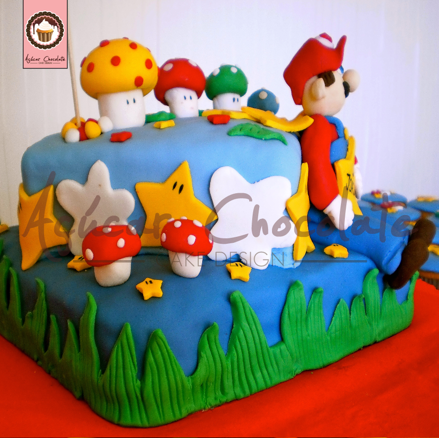 Açúcar Chocolate: Bolo Super Mário