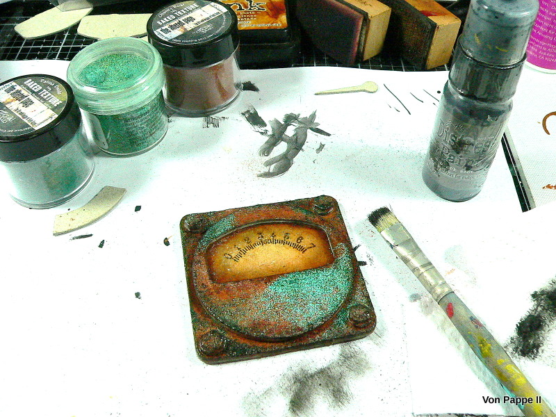 Von Pappe II: Rust it Up - for SimonSaysStamp Monday Challenges