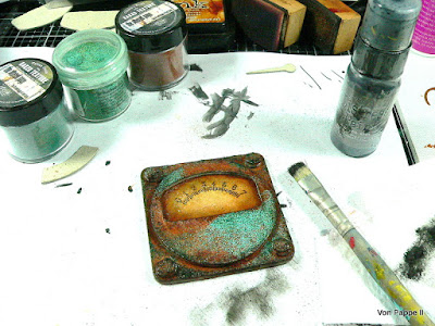 Von Pappe II: Rust it Up - for SimonSaysStamp Monday Challenges