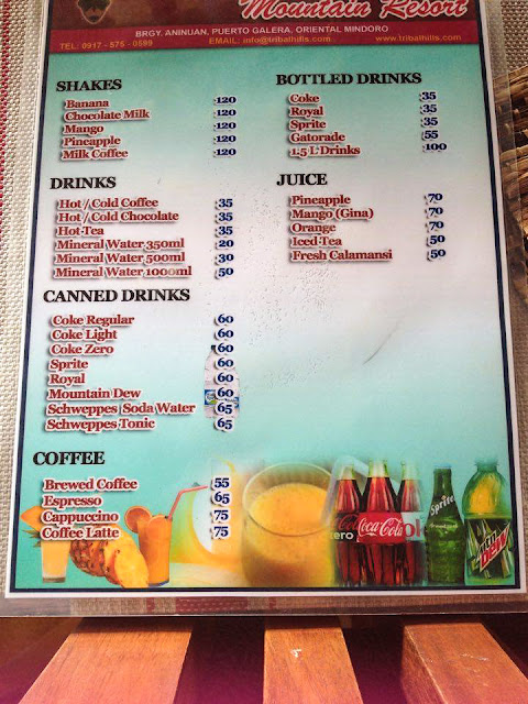 The Mediocre Wanderer: TRIBAL MENU at the TREETOPS RESTAURANT OF TRIBAL ...