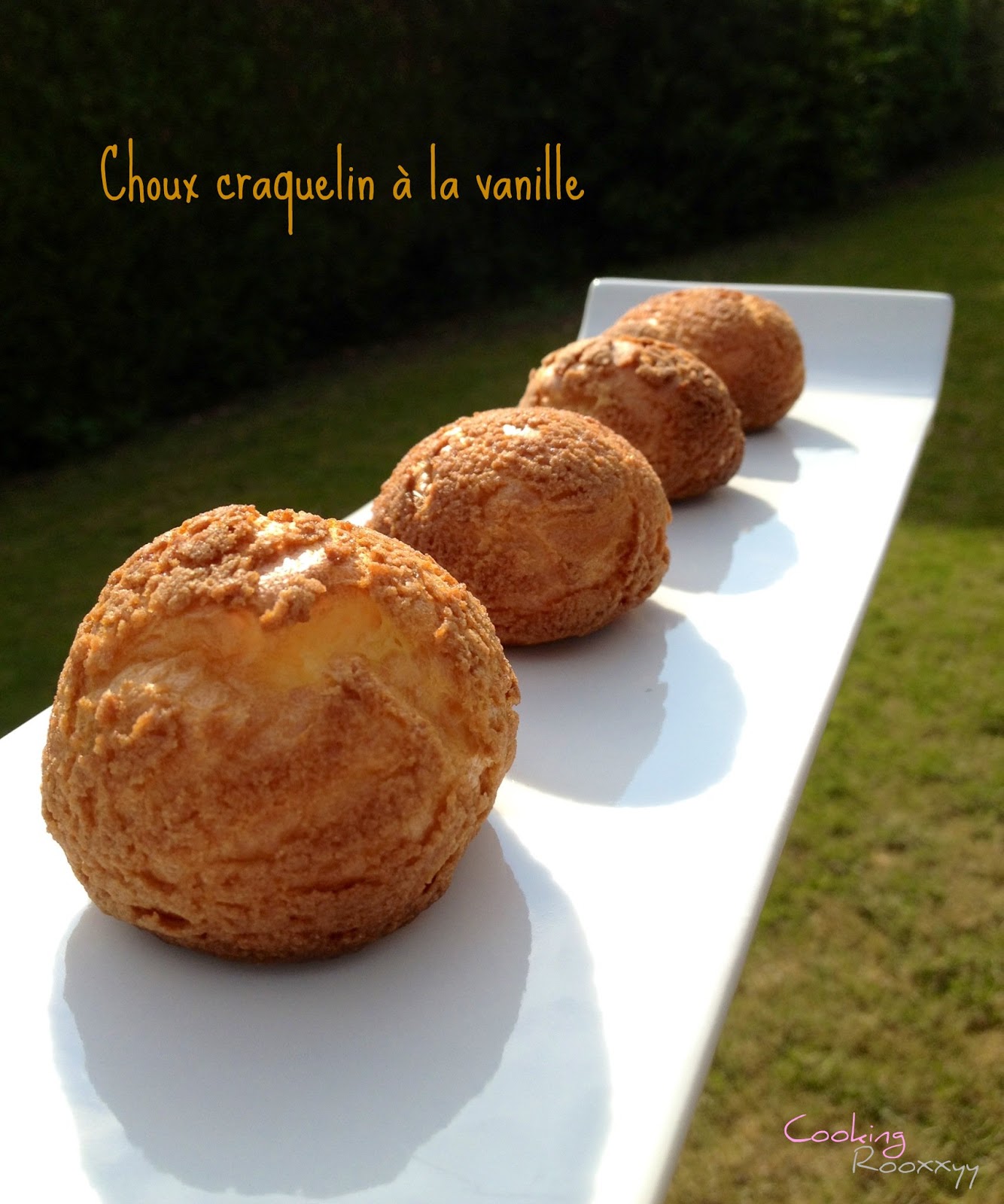 CookingRooxxyy: Choux craquelin à la vanille