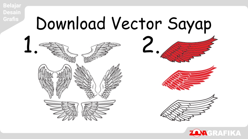 Download Macam-macam Sayap Vector Corel Draw X7 - ZONA GRAFIKA