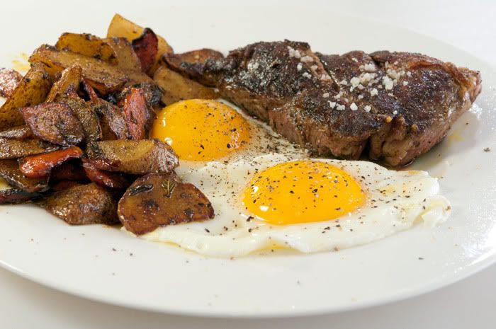 Things Wot I Made Then Ate Steak And Eggs Hash Browns Carrots