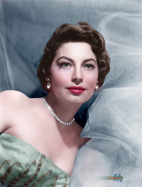 Colors for a Bygone Era: Ava Gardner, colorized undated rare photo ...