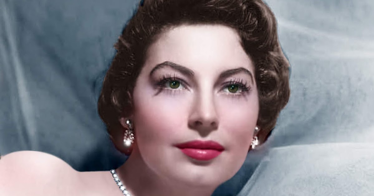 Colors for a Bygone Era: Ava Gardner, colorized undated rare photo ...