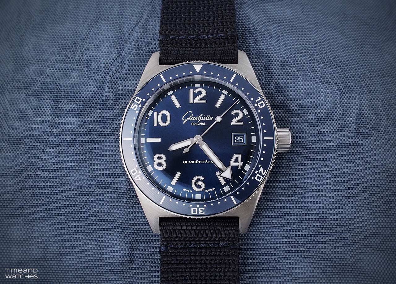 Hands-on Review: Glashütte Original SeaQ 39.5 mm Blue Dial | Time and ...