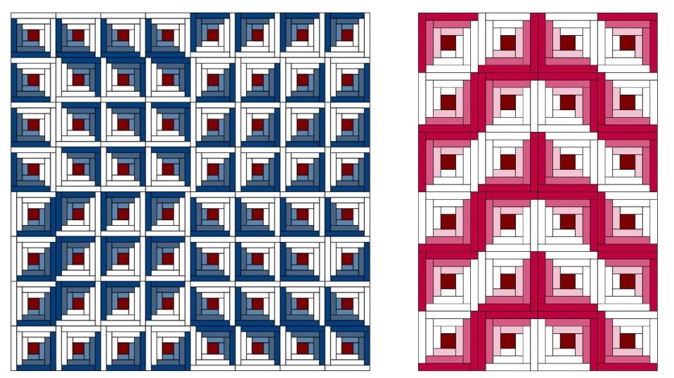 Log Cabin Quilt Pattern Variations