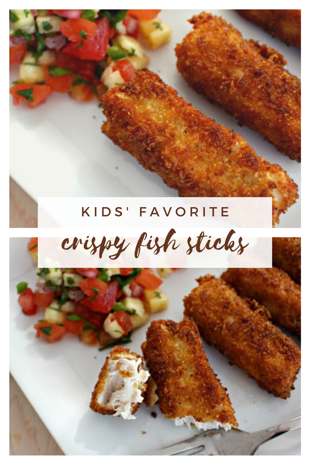 Mary Ellen's Cooking Creations: Crispy Fish Sticks with Pineapple Salsa