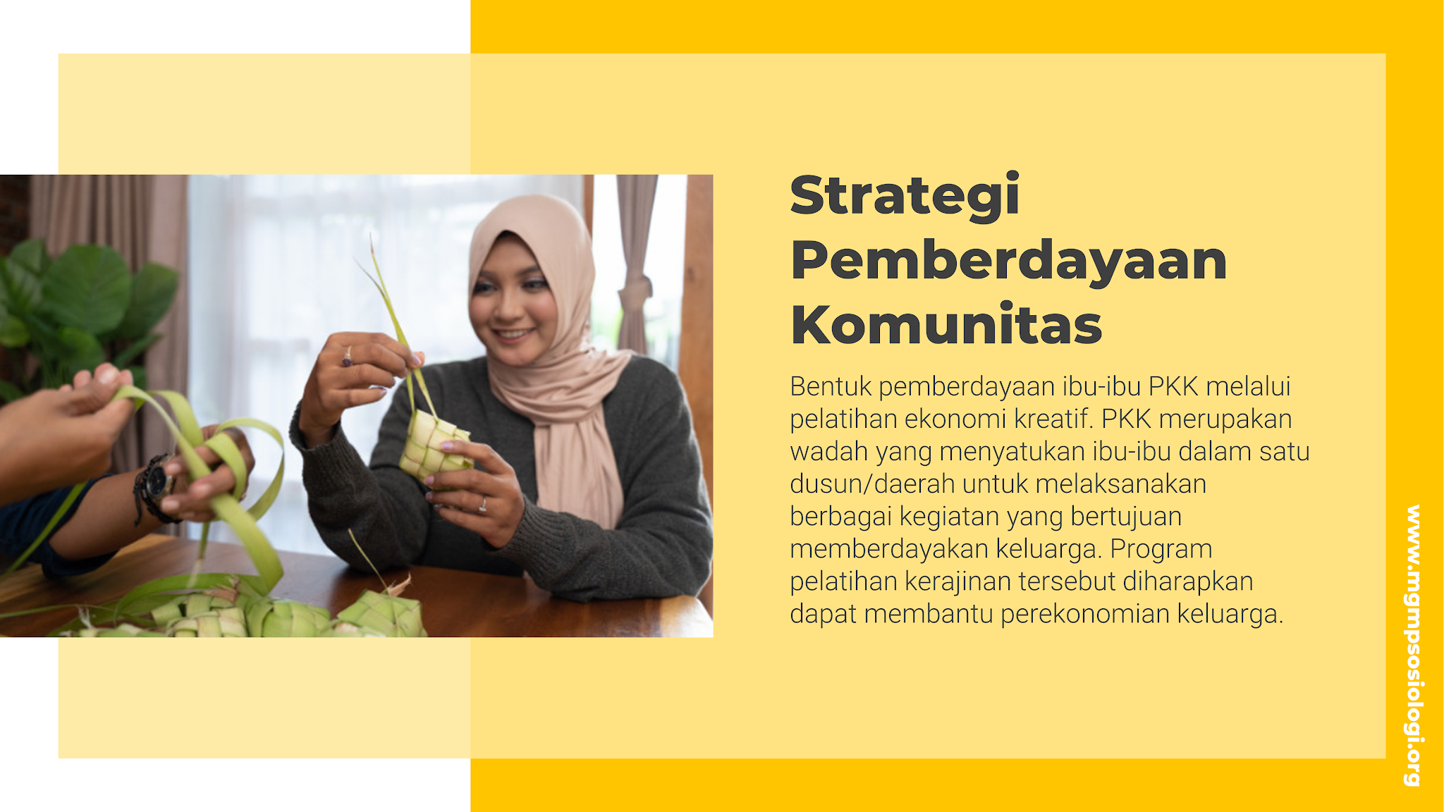 Strategi Pemberdayaan Komunitas - MGMP SOSIOLOGI
