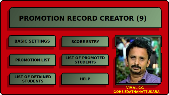 PROMOTION RECORD CREATOR 2018 - STANDARDS 8, 9, AND UP CLASSES