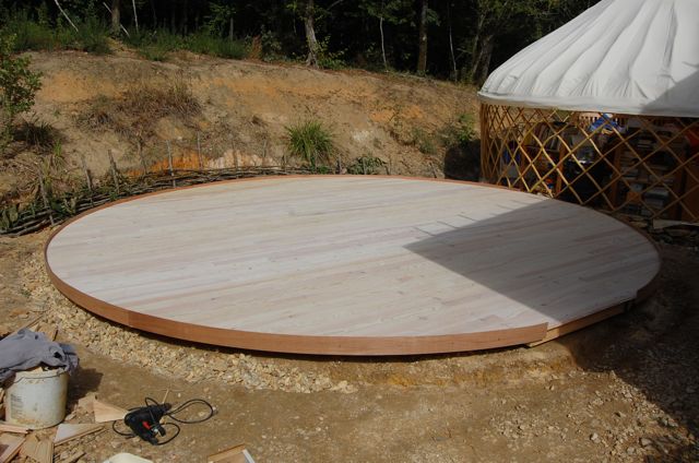 The (d)evolutionary: How to make a yurt platform - Alex's fairly ...