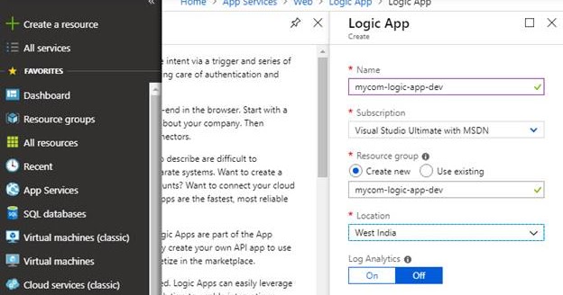 Behind the Microsoft cloud : Create a logic apps for receiving a json ...