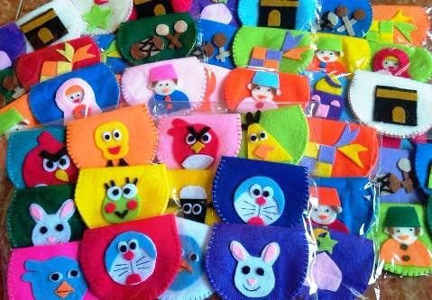 Baju Online Malang (valientine shop): AMPLOP LEBARAN HIASAN KAIN FLANEL