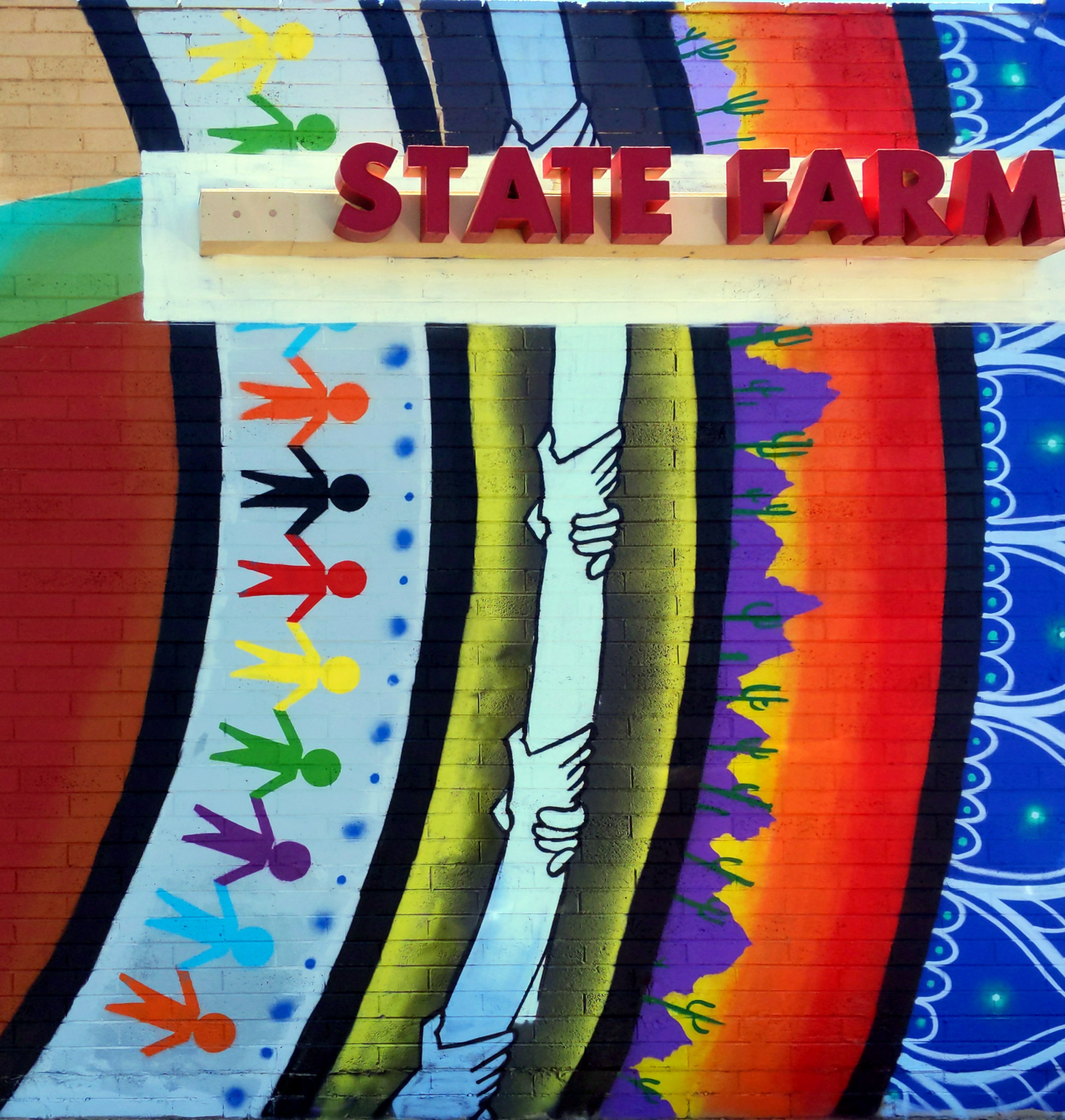 The Tucson Murals Project: State Farm colors