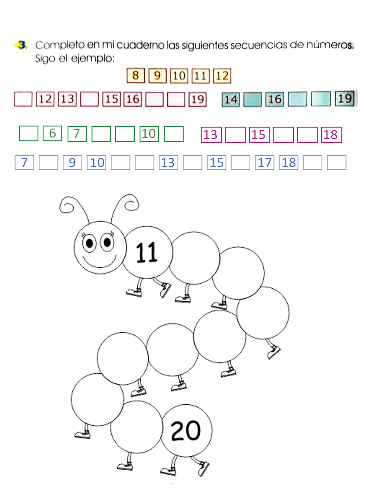 Actividades para primer grado: MATEMÁTICAS