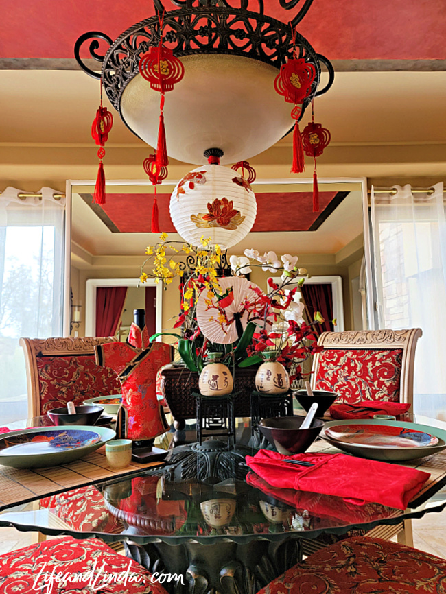 Chinese New Year Tablescape | Life and Linda