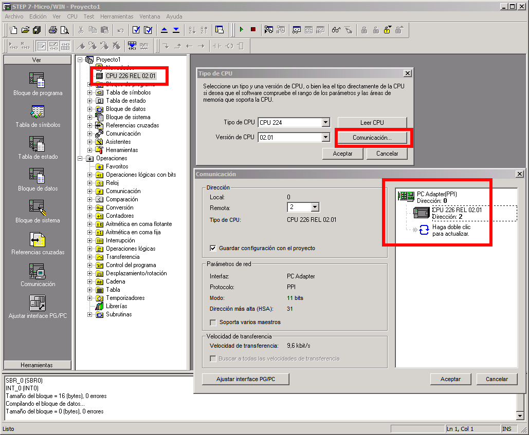Guía rápida STEP 7-MicroWin / S7-200 #2 Configurar interface - El ...