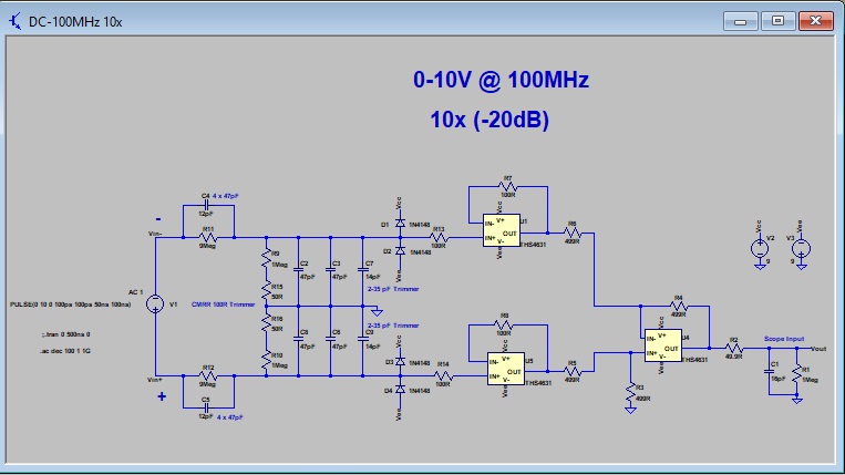 Paul's DIY electronics blog: Building a Differential Amplifier Probe