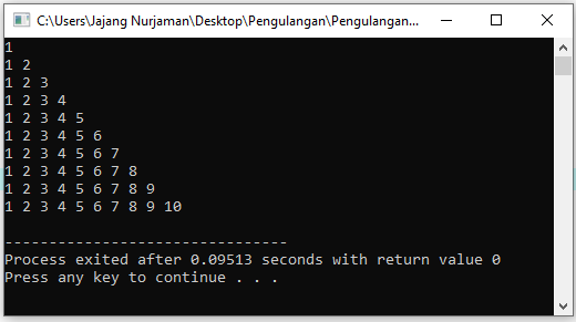 Belajar Pengulangan atau Looping pada C++ - Contoh Aplikasi