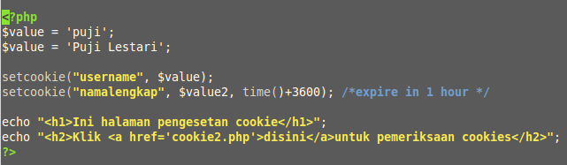Session dan Cookie | pujilestari