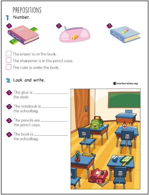 Teachermina: [activities] prepositions