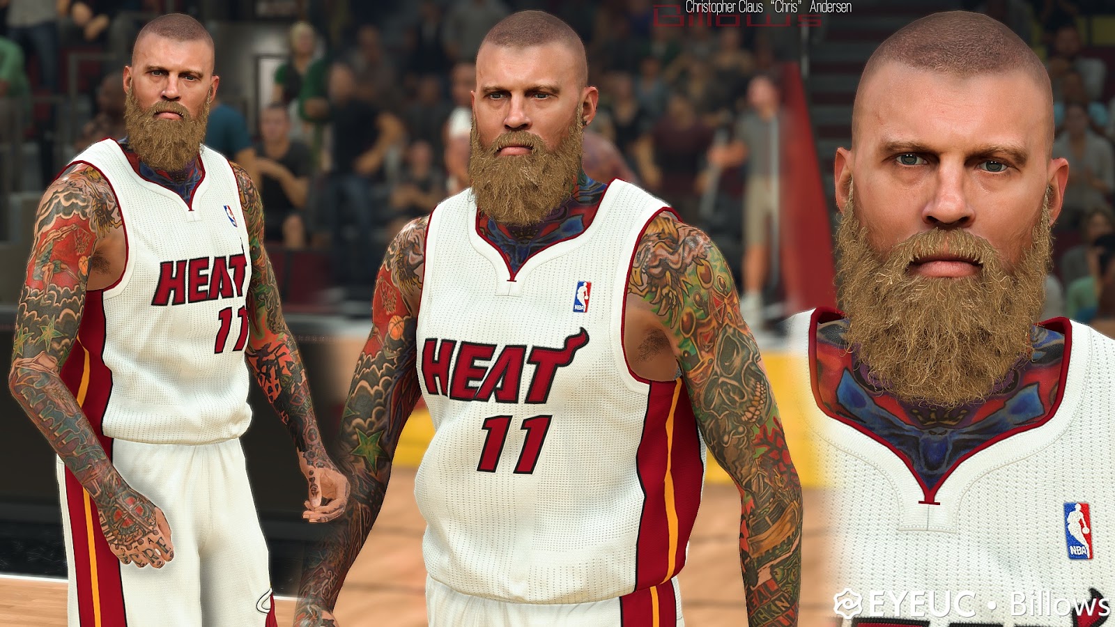 NBA 2K20 Chris Andersen Cyberface and Body Model Dual Version by Billows