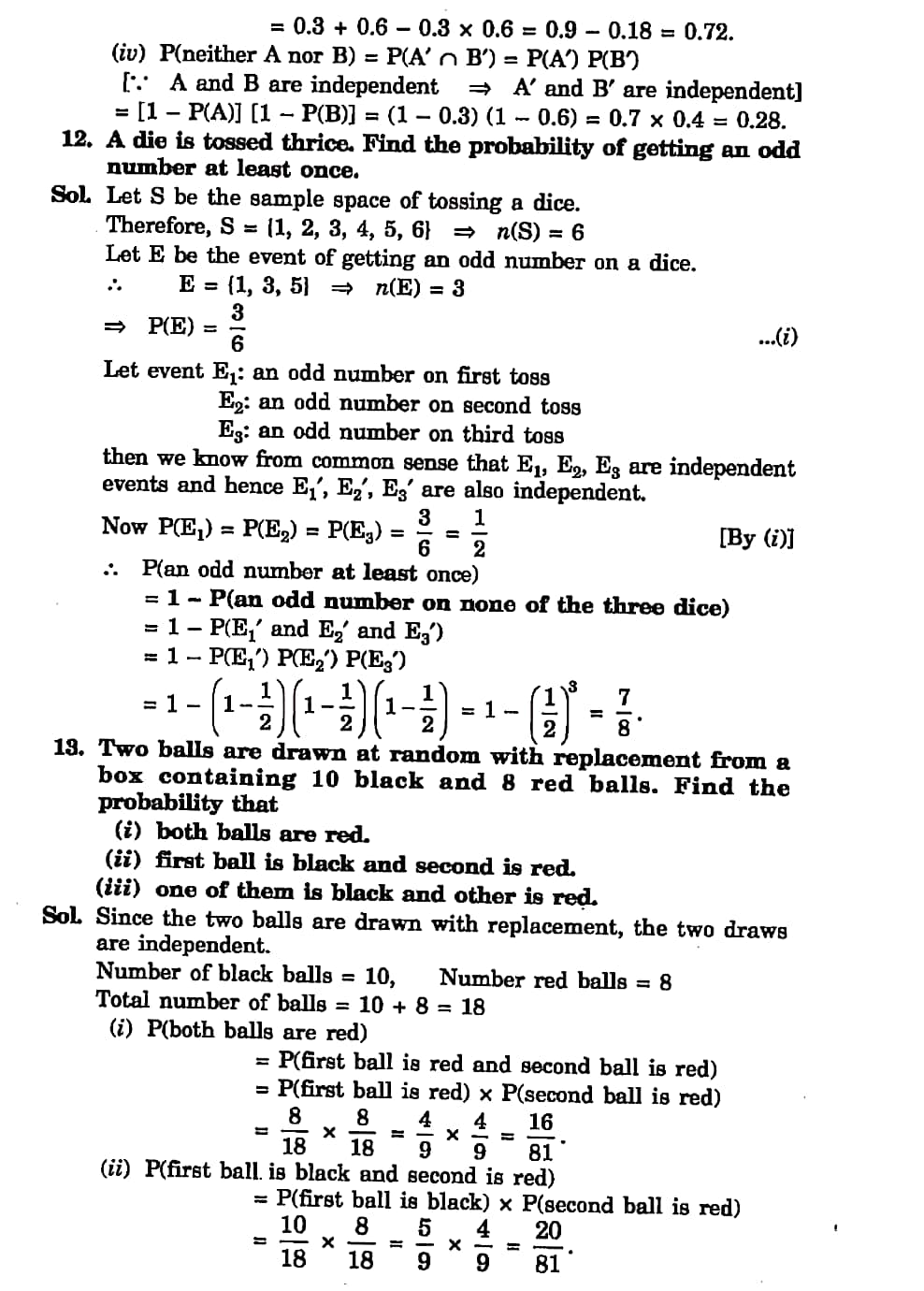 Probability class 12 math - Studypur