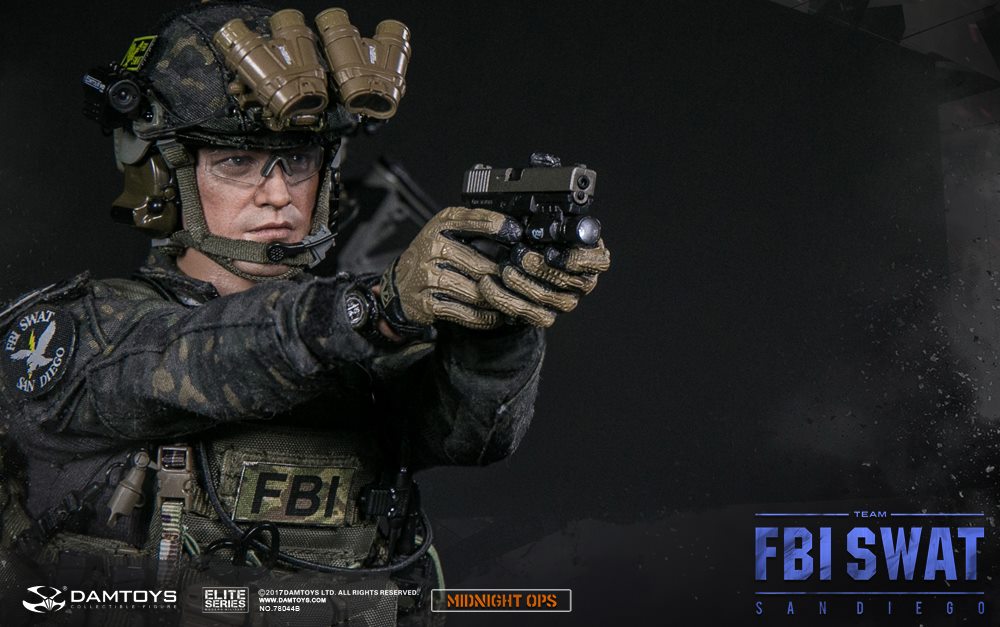 toyhaven: Dam Toys 1/6th scale FBI SWAT Team Agent San Diego Midnight ...