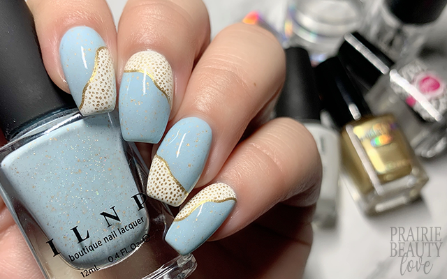 NAIL ART: Speckled Color Block Robin Egg Nails - Prairie Beauty