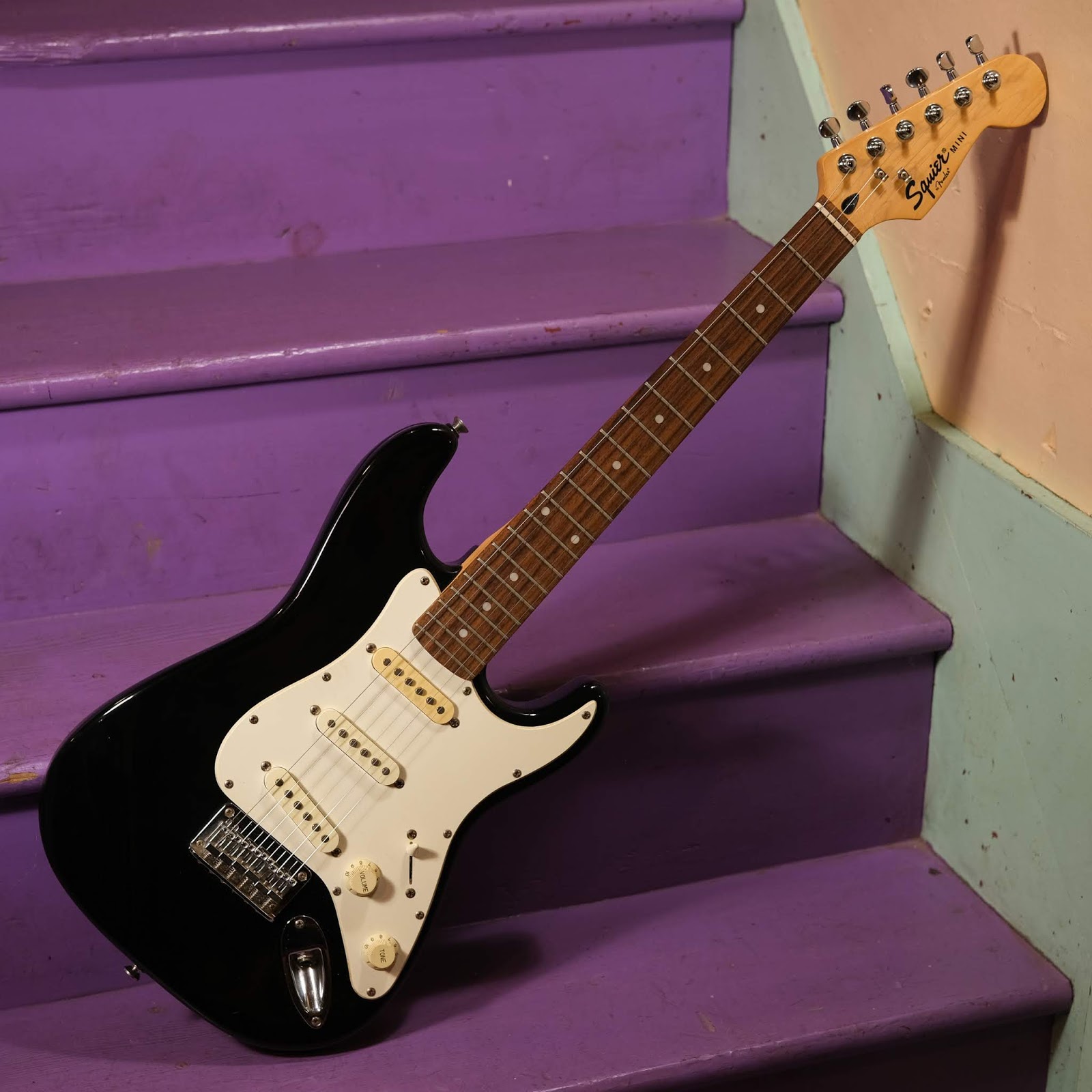 2004 Squier Mini Stratocaster Electric Guitar (Nashville Tuning)