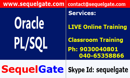 Sql And Pl Sql Training Best Classroom Training On Oracle Plsql Sequelgate
