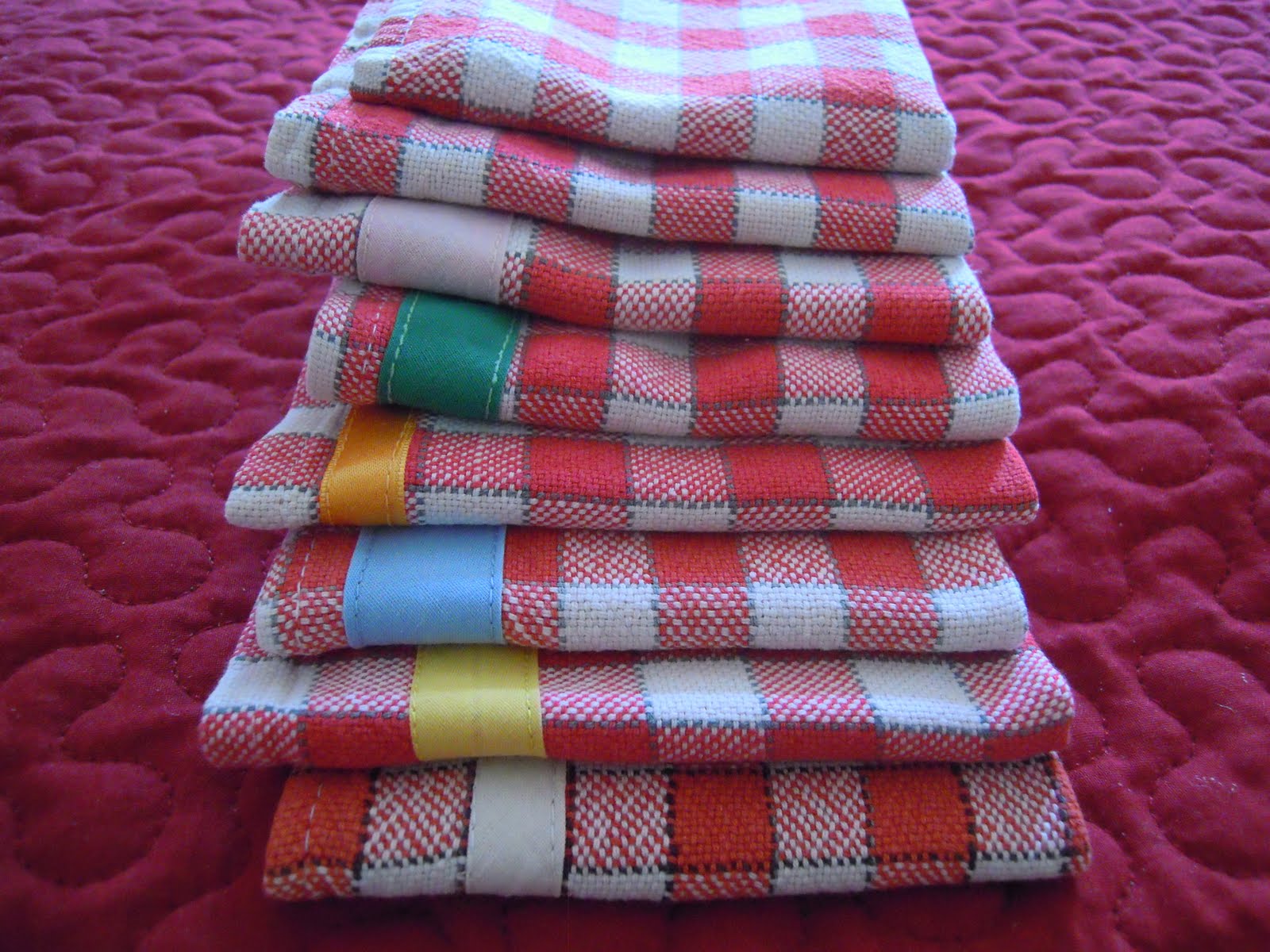 Des nœuds dans mon fil: Les serviettes de table (deuxième partie : le ...